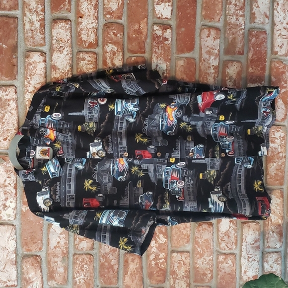 Max Boxxer | Shirts | Vintage Mens Max Boxxer 5s Dinerhot Rod Button ...